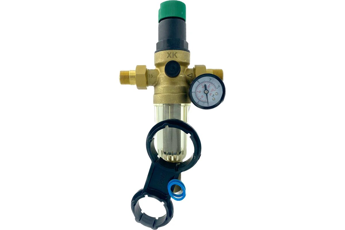ХК Фильтр с регулятором давления самопромывной "XK", для горячей и холодной воды, DN15 FR06-1/2H
