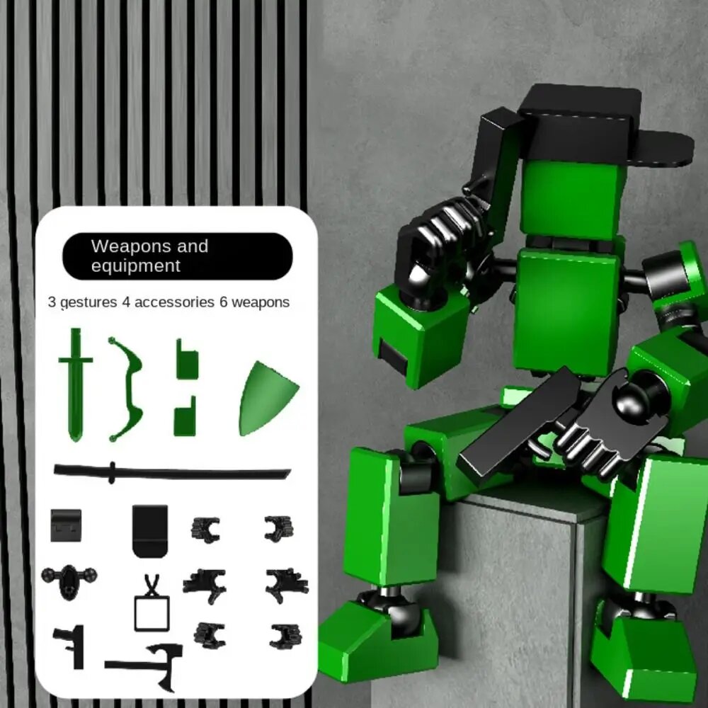 Многошарнирная фигурка Shapeshift Зеленый, green