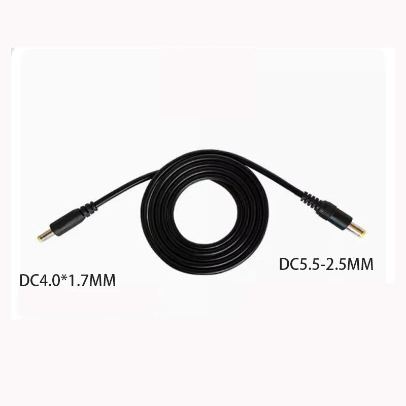 Кабель питания AQJG DC 5.5x2.1mm - 5.5x2.5mm 3.5x1.35mm 4.0x1.7mm 1м 4.0-1.7 to 5.5-2.5mm