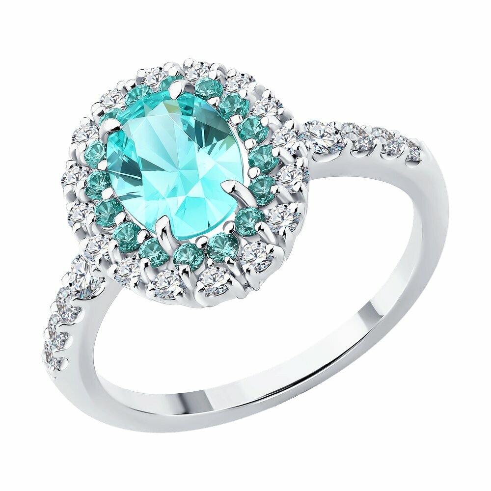 Кольцо, белое золото, 585 проба