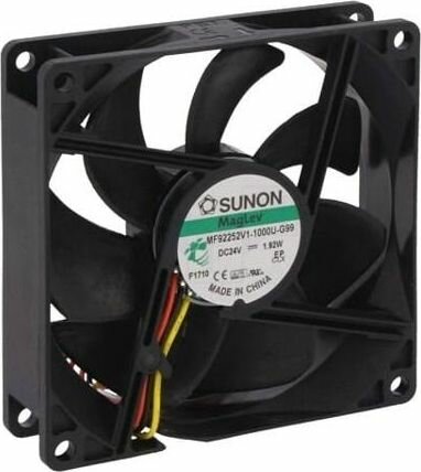 Вентилятор осевой SUNON MF92252V1-1000U-G99 Вентилятор осевой 24В DC 92x92x25мм 87,5куб. м/ч 34дБА Vapo 1шт