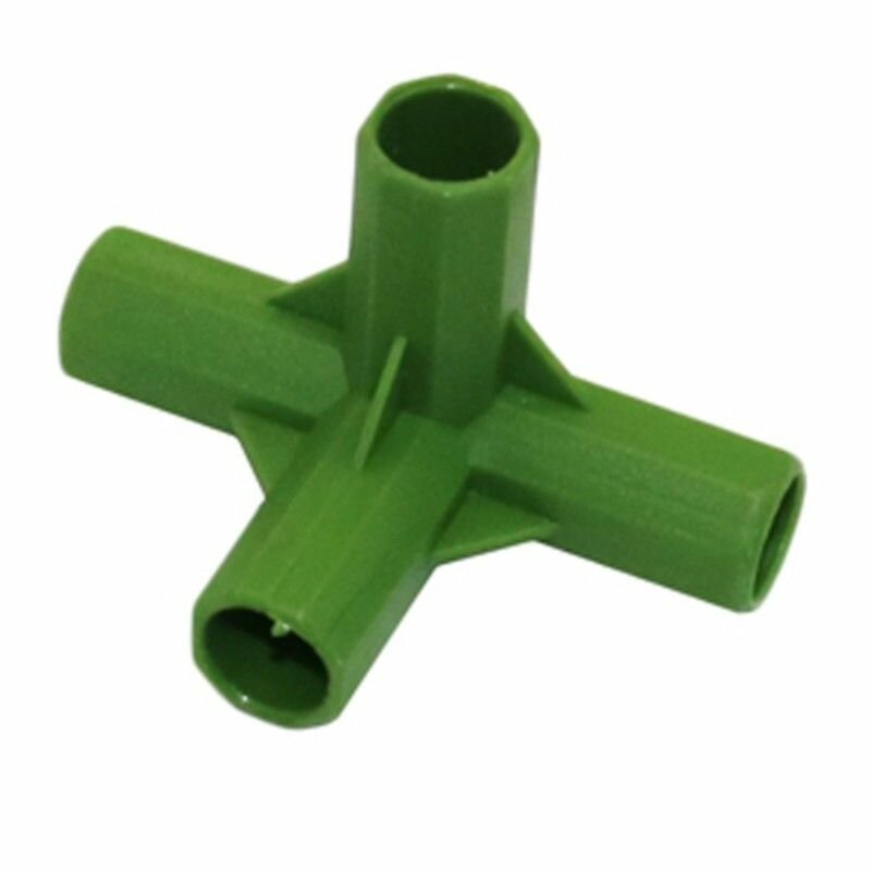 10шт. Уголок крепление Т-образный для парников и каркасов, ф 11 мм, кустодержателей и парников