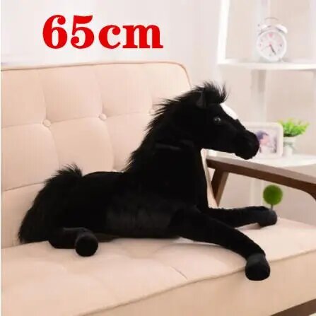 Плюшевая лошадка NIGELICA 70x40 см Черный, 65cm black
