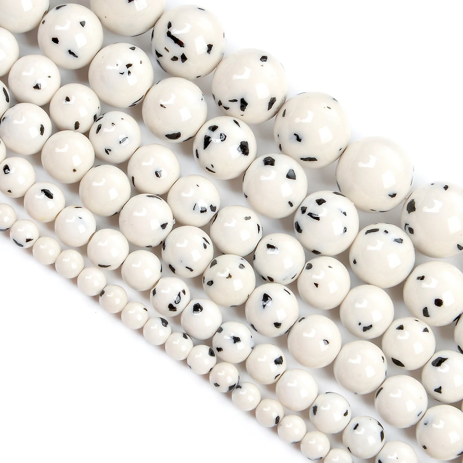 Бусины Бодхи из халцедона и нефрита 4 мм, 90 штук 6mm- about 62pcs