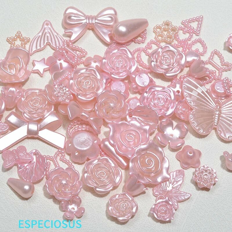 Акриловые цветочные бусины ESPECIOSUS 20 мм Розовый, pearl Pink