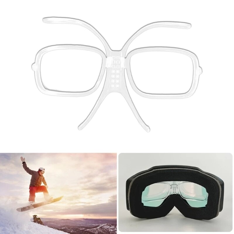 Лыжные очки, вставка-адаптер по рецепту, зажим 140 мм, регулируемый для лыжных очков для сноуборда, спортивные лыжные очки,