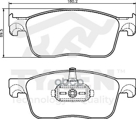 Колодки тормозные дисковые, передние Citroen Jumper 16> Peugeot Traveller 16> Opel Vivaro 19> TYREN арт. TYR1221831