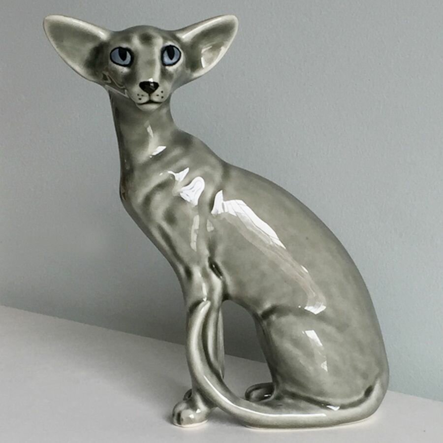 Фаянсовая скульптура Ориентальная серая