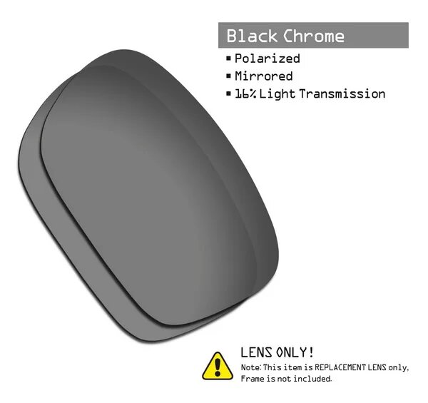 Сменные поляризационные линзы SmartVLT для Oakley Holbrook OO9102 Black Chrome, Черный