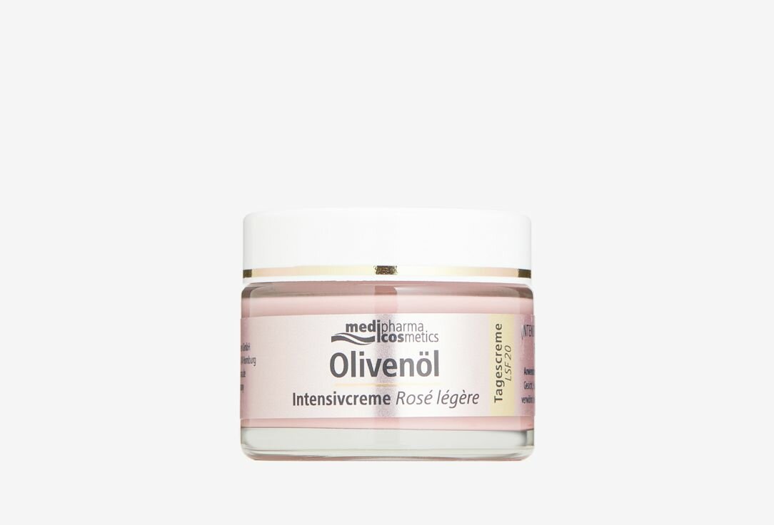 Дневной крем для лица легкий SPF 20 MEDIPHARMA COSMETICS Olivenöl Intensivcreme Rose legere Tagescreme 50 мл