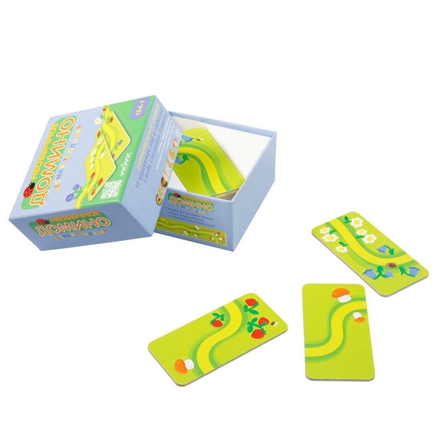Настольная игра Умная Бумага Домино. Лесная тропинка, Материал: картон + изолон (154-01)