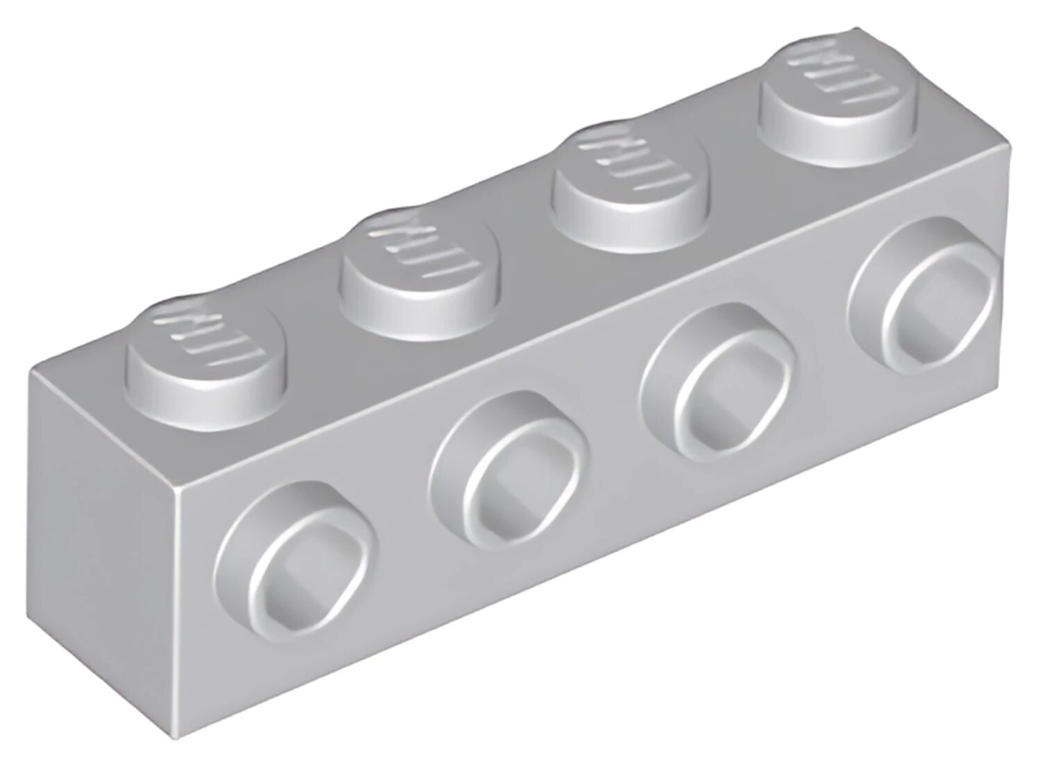 Кубик LEGO Brick, Modified 1 x 4 with Studs on Side 30414 Light Bluish Gray U