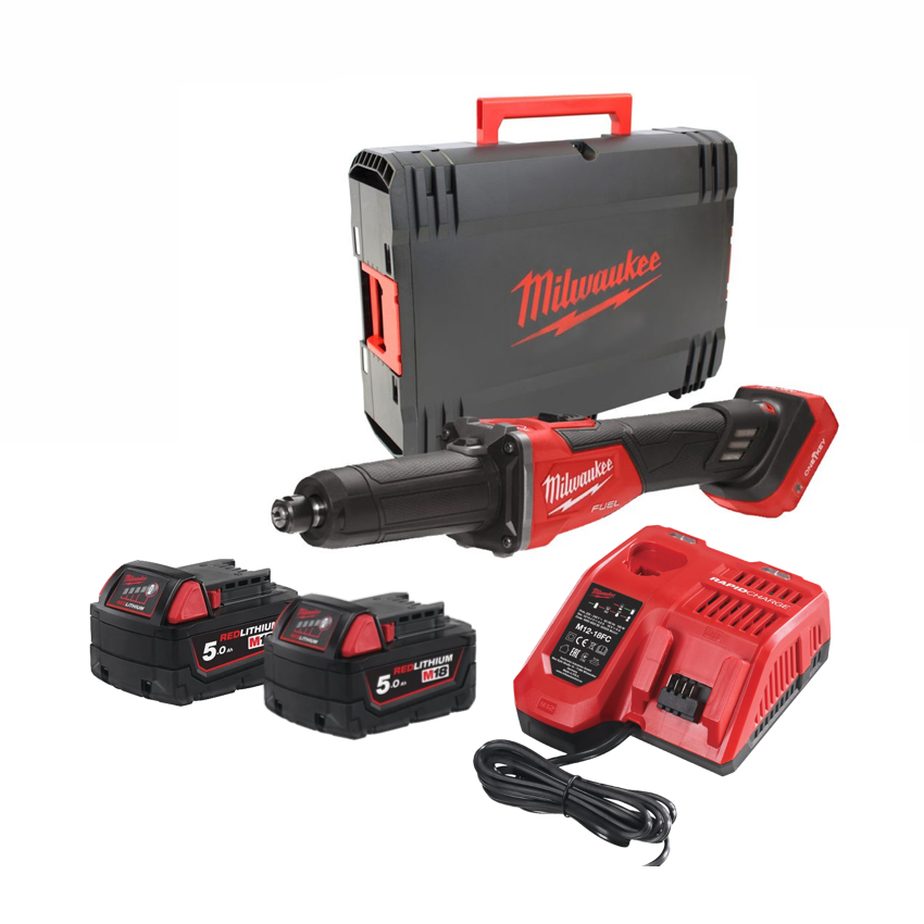 Аккумуляторная прямошлифовальная шлифмашина Milwaukee M18 FDGROVB-502X 4933480956