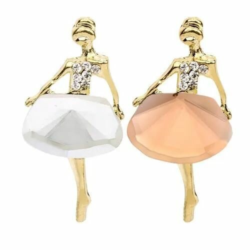 Брошь, искусственный камень