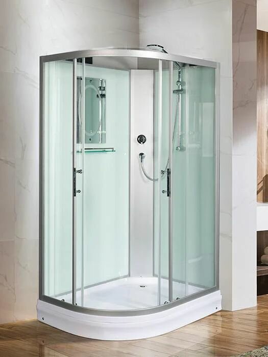 Душевая кабина без крыши WeltWasser WW500 WERRA 1201 R (1200х900х2170 мм), низкий поддон, прозрачное стекло, правая