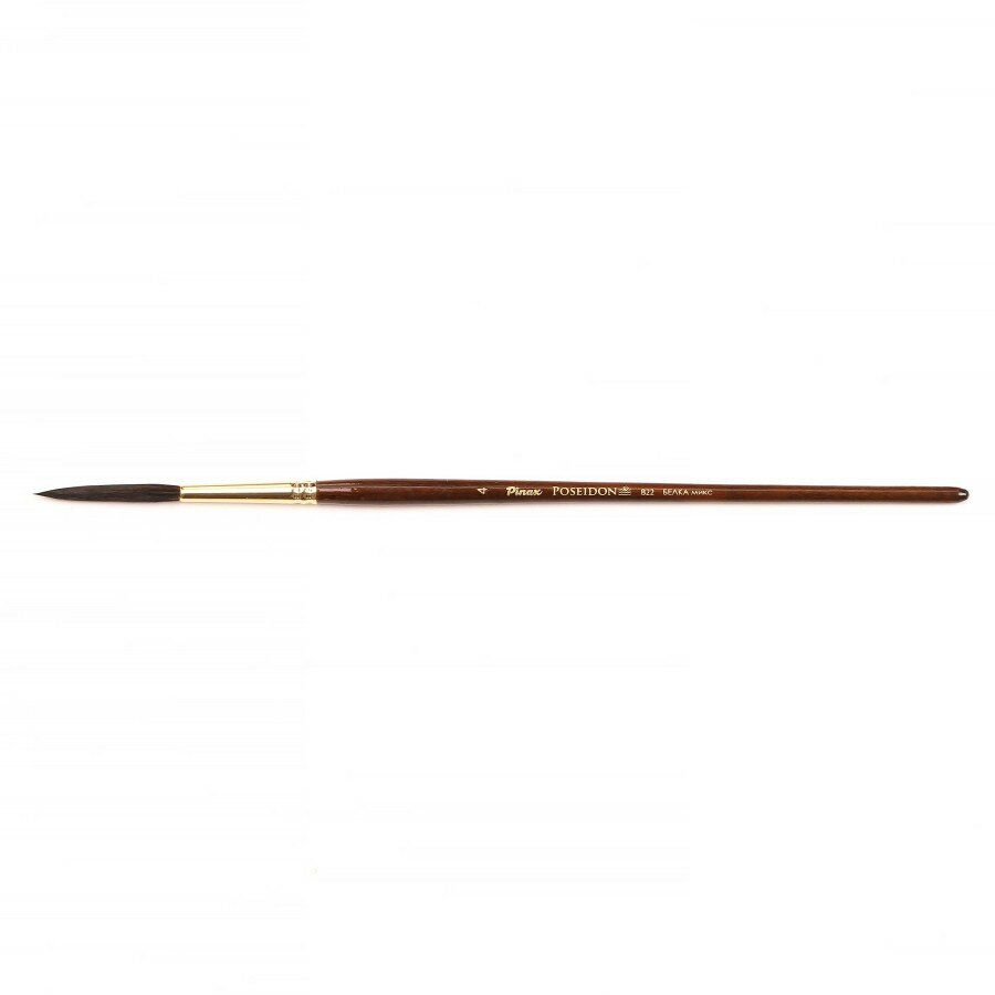 Кисть для акварели mix спец. лайнер POSEIDON-822 №4 d=4,3мм L=37,5мм ручка короткая