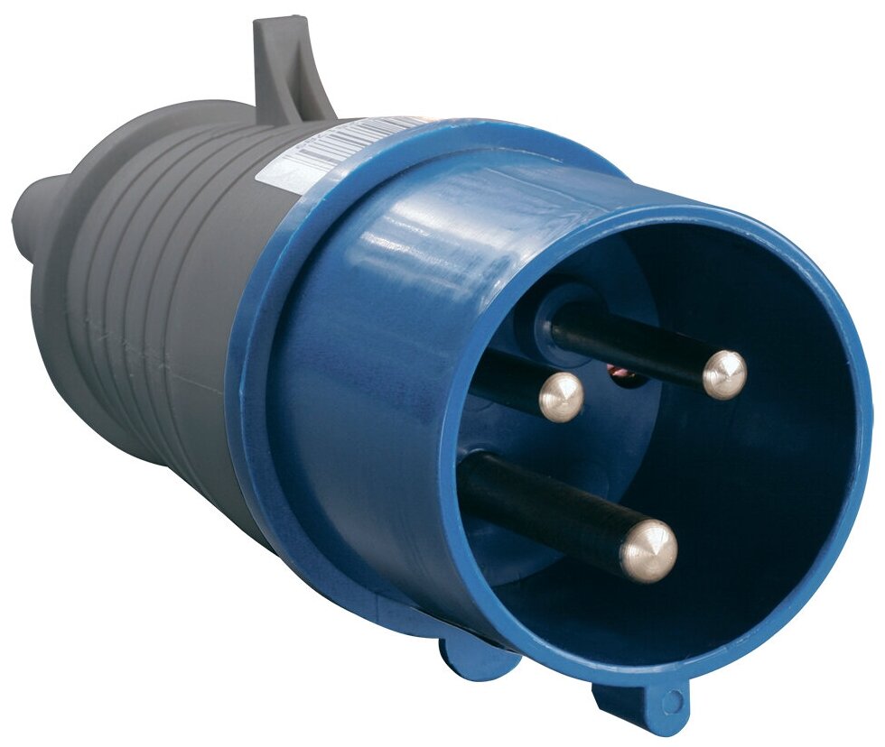 Вилка ССИ 023 2Р+РЕ 32А 220В IP44, IEK, арт. PSR01-032-3 IEK