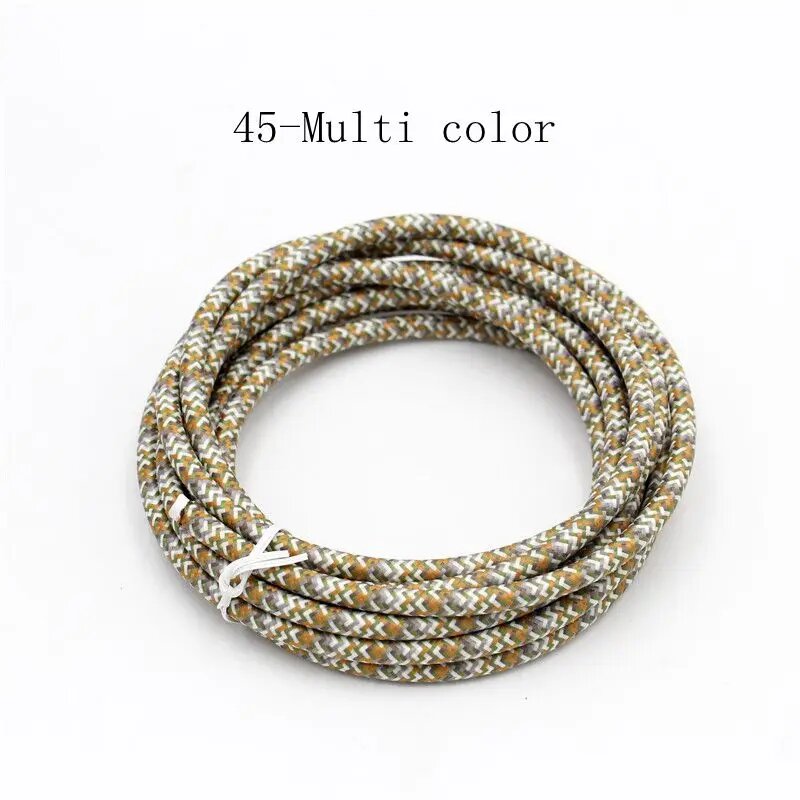 Электрический провод VDE 2-жильный 0,75 мм2 тканевый 45 multi color, 5м