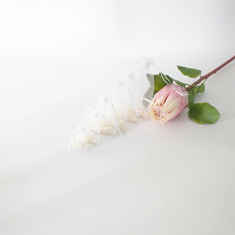 Мешочки из органзы LUKENI 50 шт. Белый, 9X12, white