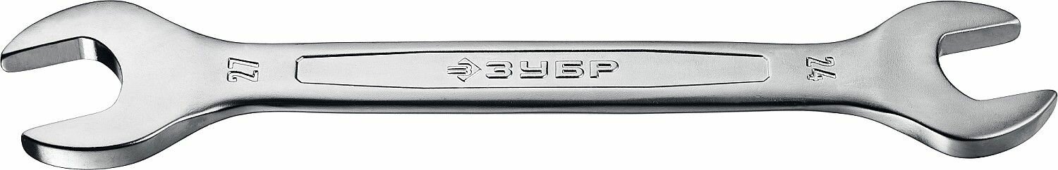 Рожковый гаечный ключ ЗУБР, 24 x 27 мм, профессиональный 27010-24-27_z01