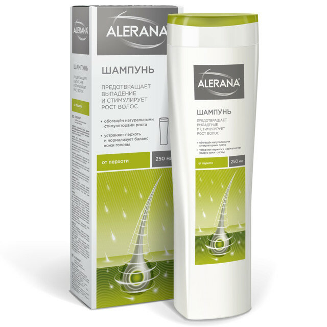 ALERANA против перхоти шампунь 250мл для ухода за волосами и кожей головы
