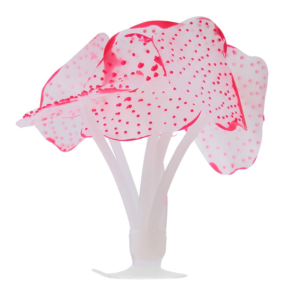 Аквариумная силиконовая имитация искусственного коралла для декора рыбьего аквариума, красная