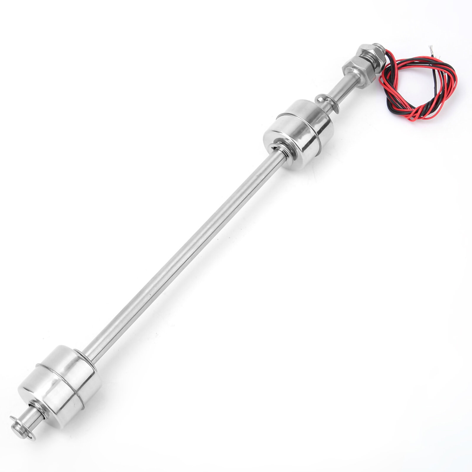 Поплавковый выключатель с двойным шариком из нержавеющей стали, датчик уровня воды (250 мм)