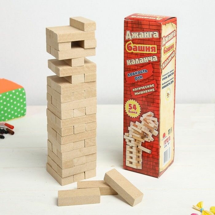 Настольная игра Задира "Джанга Башня Каланча" большая (д-8384)