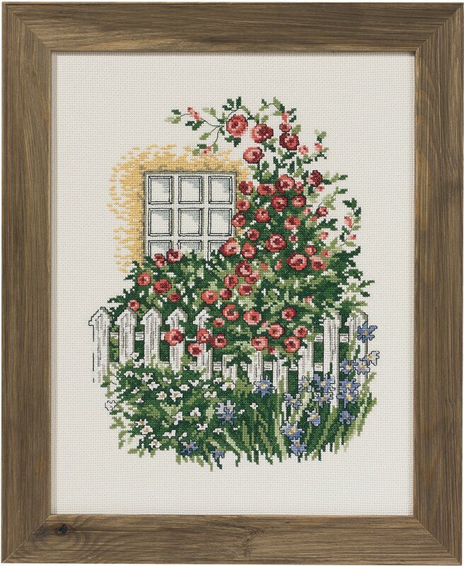 Набор для вышивания Permin Розовый куст, 29х37 см (ND. PER.92-2138)