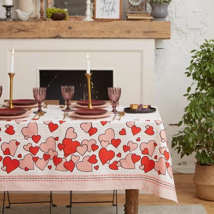 Скатерть Этель Cat's love, 149х180 см, 100% хлопок, саржа, 190 г/м2