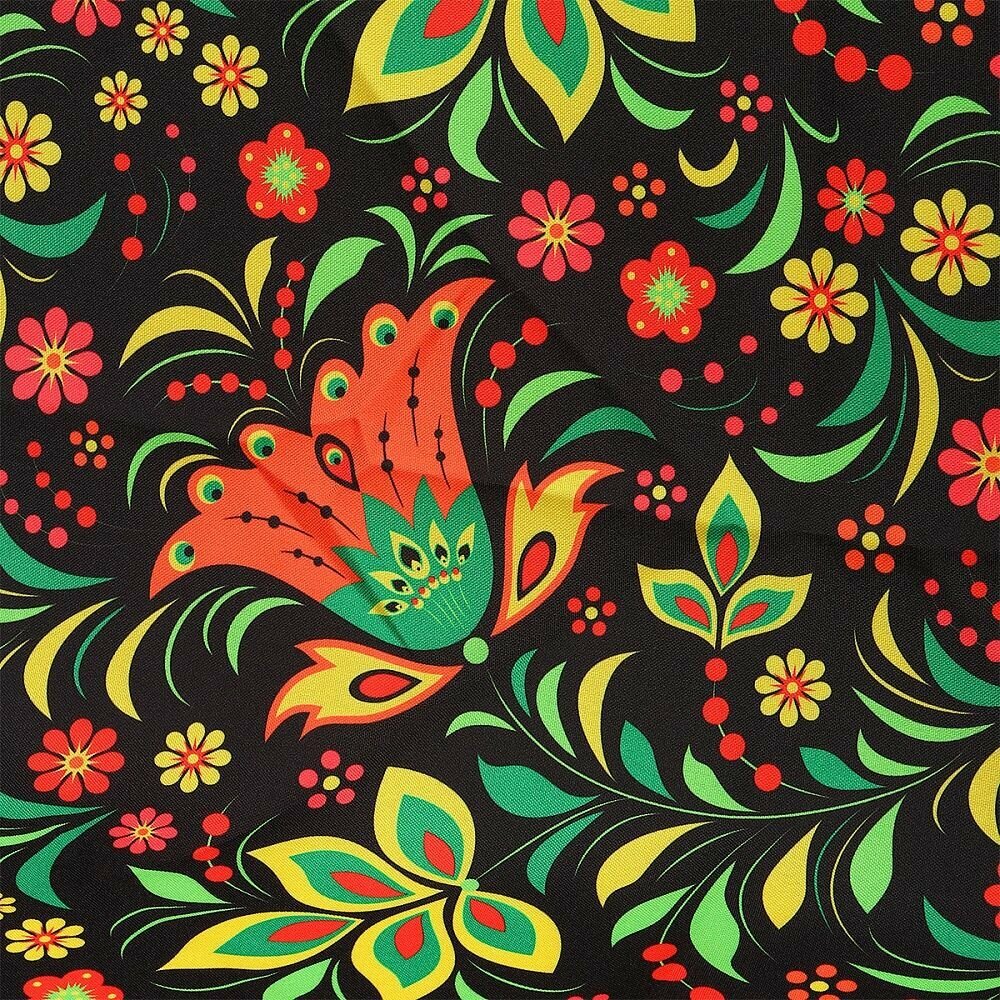 Ткань IDEAL Габардин 140 г/м2, 100% полиэстер, ширина 150 см, цвет черный рулон 25 м