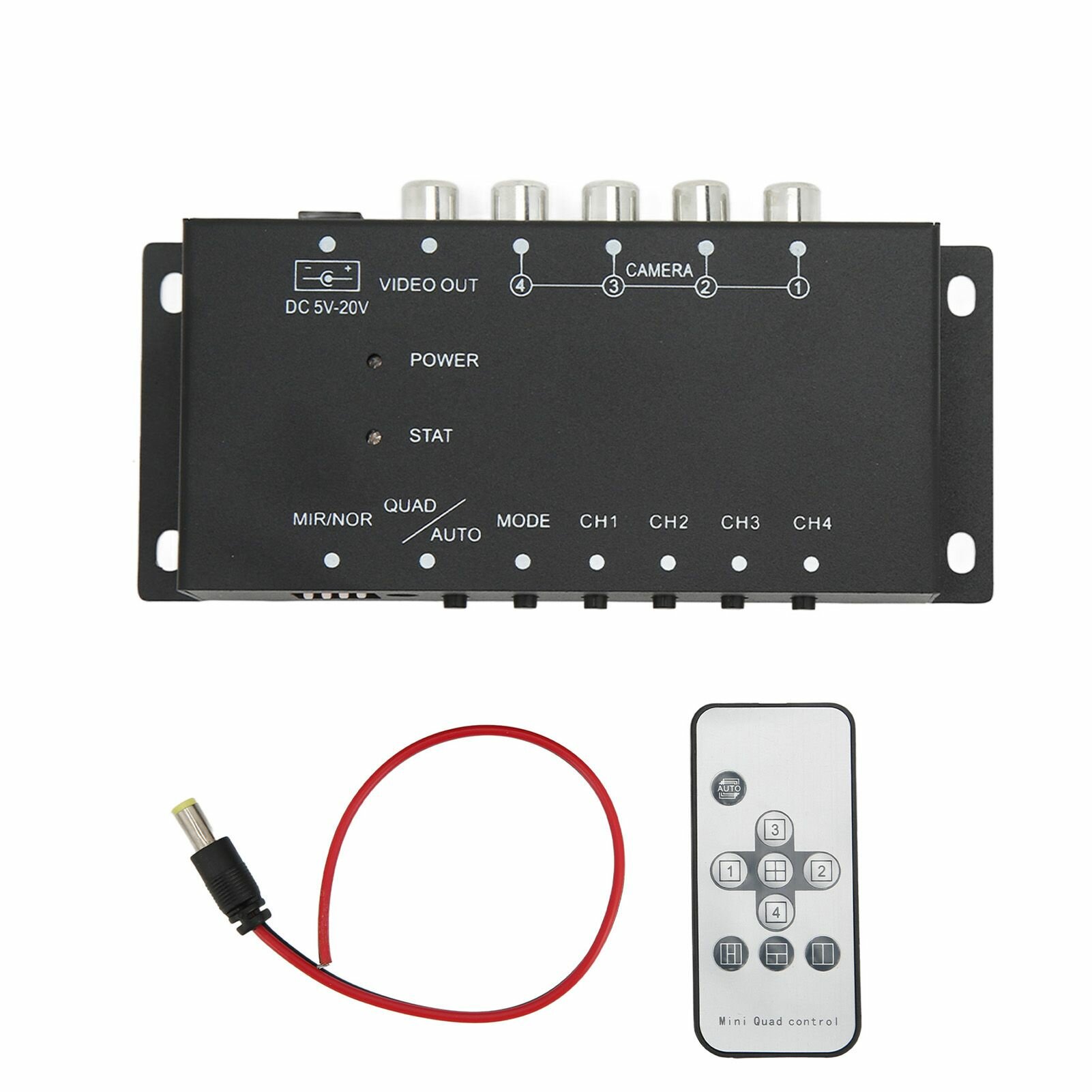 Мобильный цифровой видеоразветвитель 4-канальный мини-видеоразветвитель 720P для автобусов, автоцистерн, лодок, яхт
