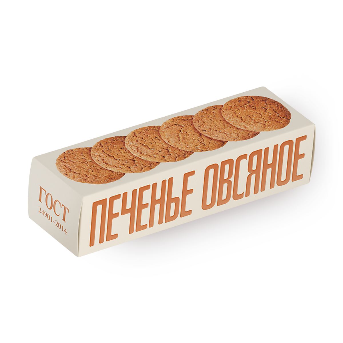 Печенье Полет "Полёт", овсяное, с изюмом, в картонной коробке, 250 г