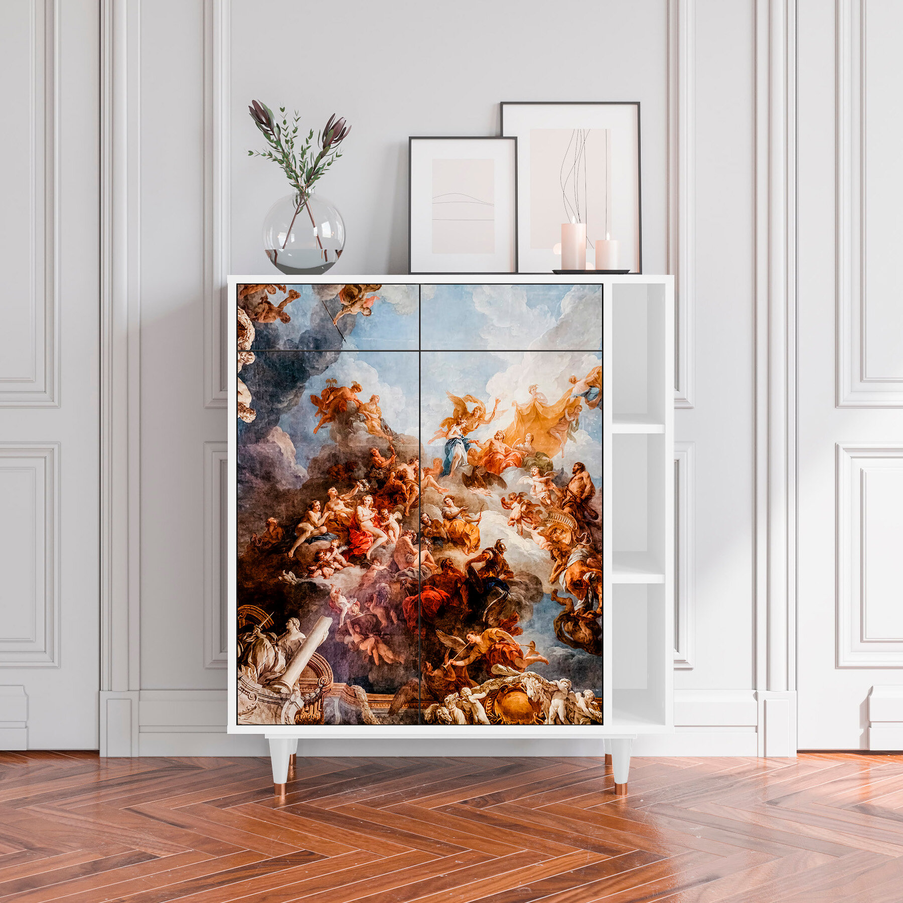 Комод - STORYZ - BS6 Versailles by Michelangelo, Размер - 94 x 110 x 41 см, Цвет корпуса - , Белый