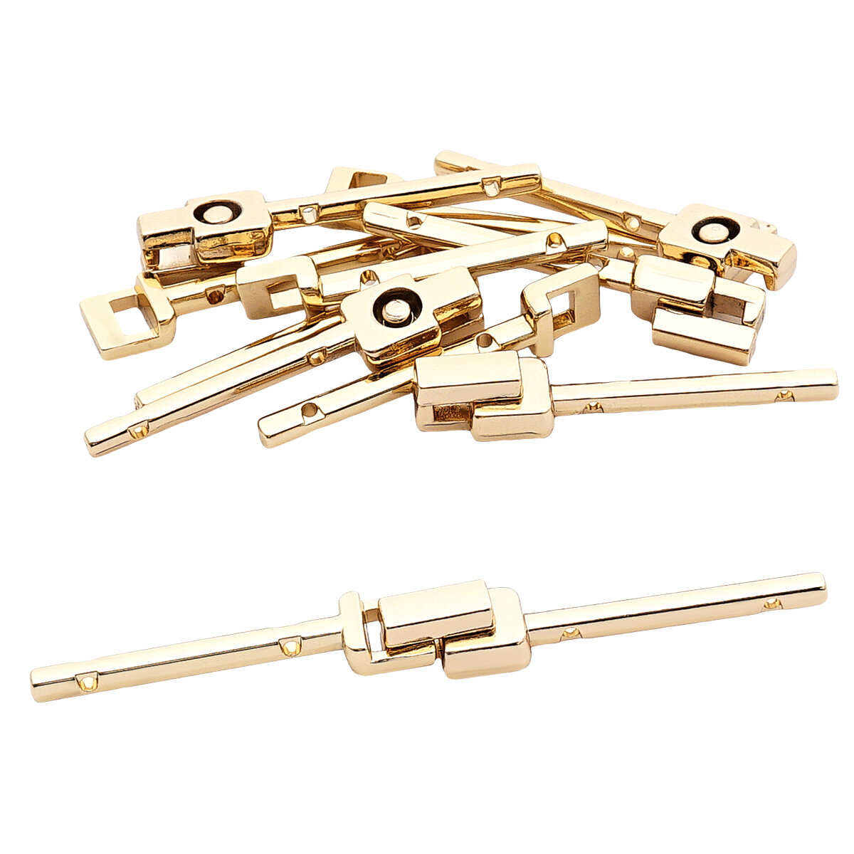 МВ 2236 Пряжка застежка металлическая, цвет золотистый, 6 шт