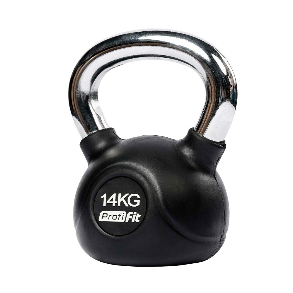 PROFI-FIT Гиря обрезиненная с хромированной ручкой PROFI-FIT 14 кг