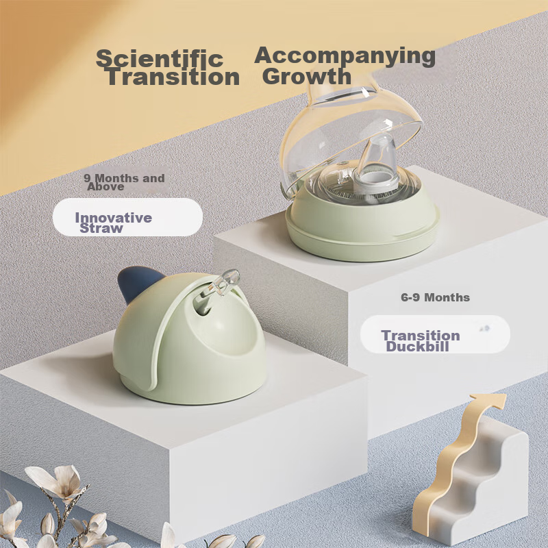 Taoqibaby Sippy Cup, Duck-Billed Cup, PPSU Baby Straw Cup, Children's Water Cup, Infant Straw Bottle, Kindergarten Anti-Fall Cup