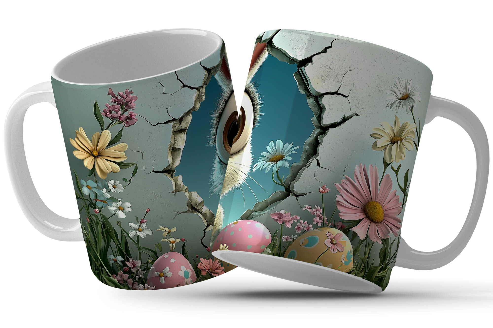 Пасхальная кружка (кружка с праздником Светлой Пасхи), для СВЧ, керамика, 330 мл