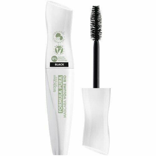 Тушь Deborah для ресниц Formula Pura Mascara Volume Bio, тон: черный, 12 мл
