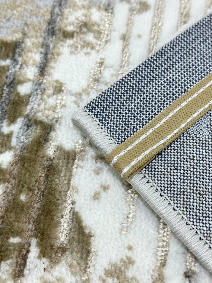 Ковер, Прямой, Бежевый, Серый, Белый, Современный, на пол, в гостиную, спальню, в ассортименте (80 см. на 150 см.)