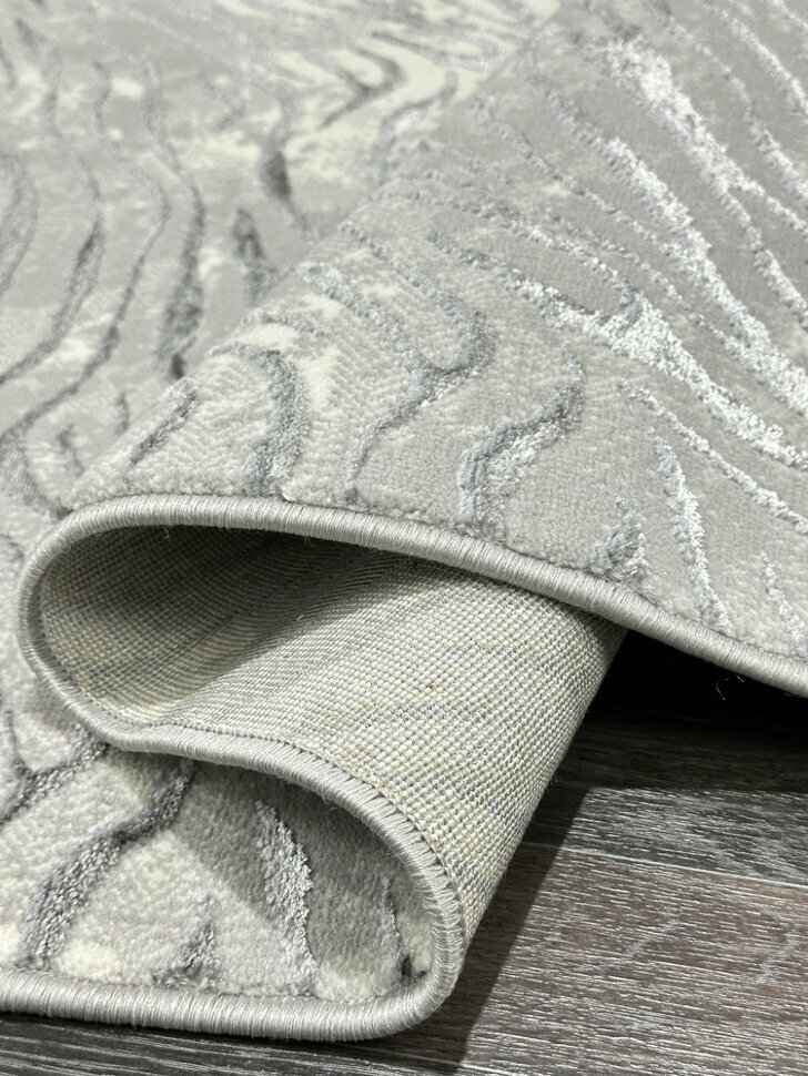 Ковер, Прямой, Серый, Белый, Черный, Абстрактный, на пол, в гостиную, спальню, в ассортименте (120 см. на 180 см.)