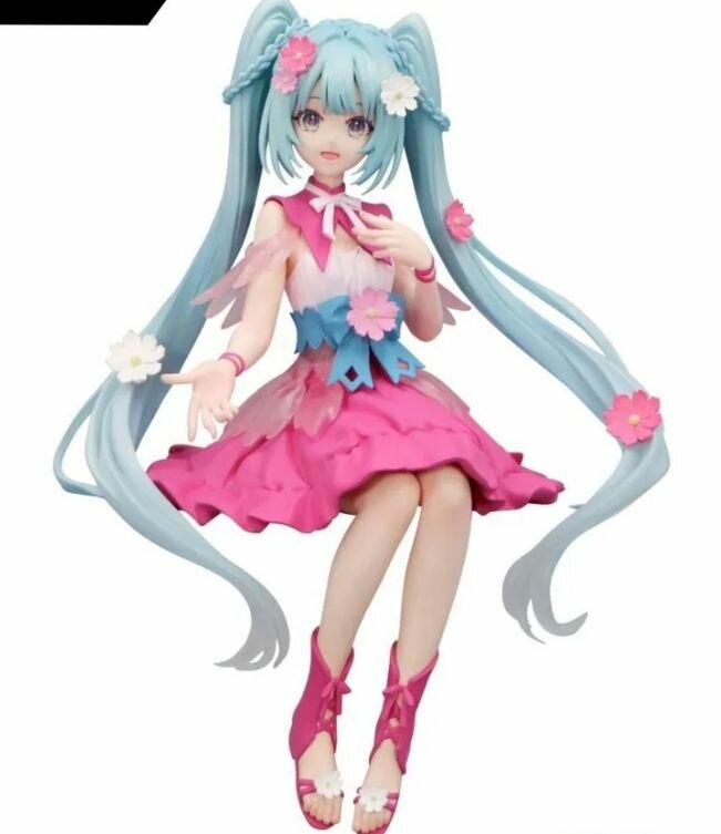 Фигурка Хацунэ Мику Цветочная Фея Космос / FuRyu Hatsune Miku Flower Fairy Cosmos Noodle Stopper Figure