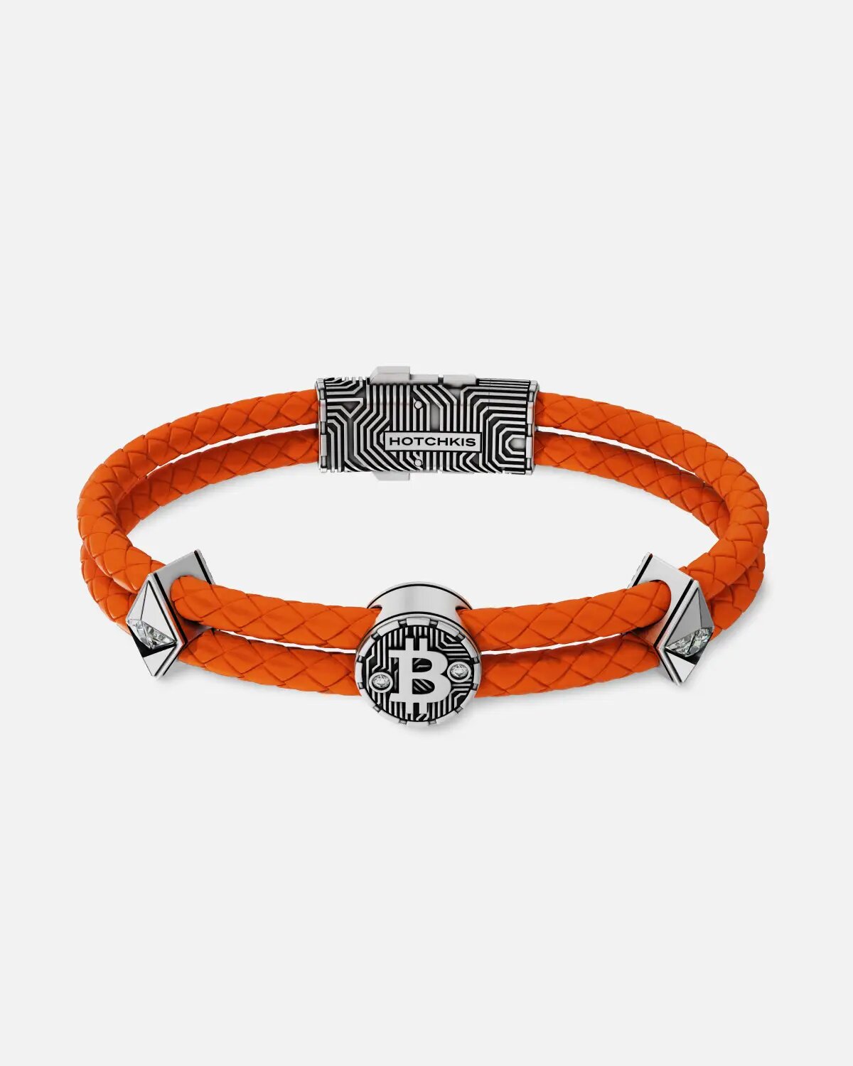 Жесткий браслет, серебро, 925 проба, чернение, фианит