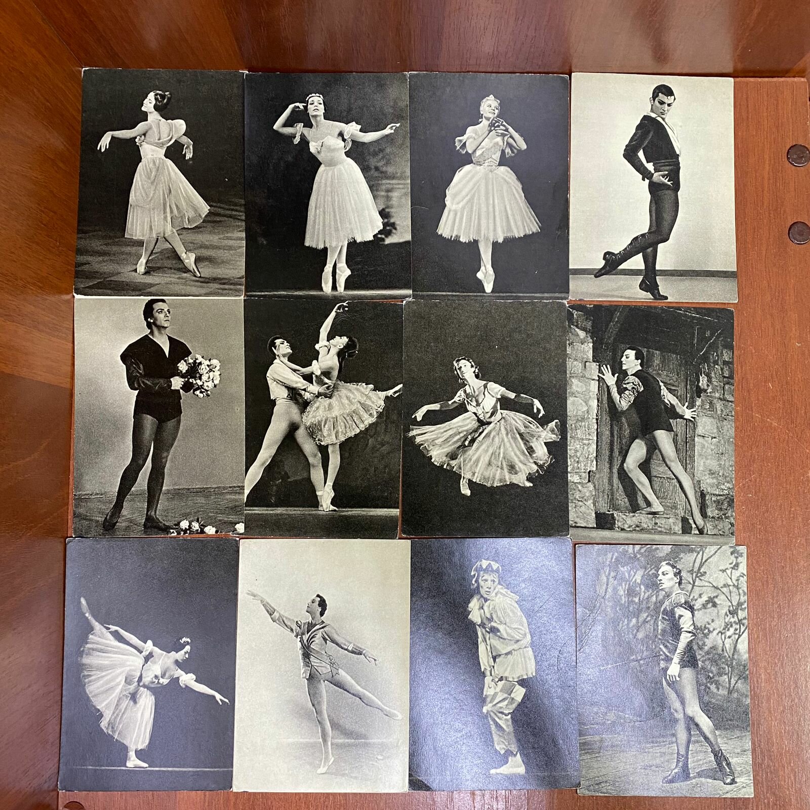 Карточка коллекционная - Набор фотографий "Советский балет" 30 шт, Советский художник 1965 г