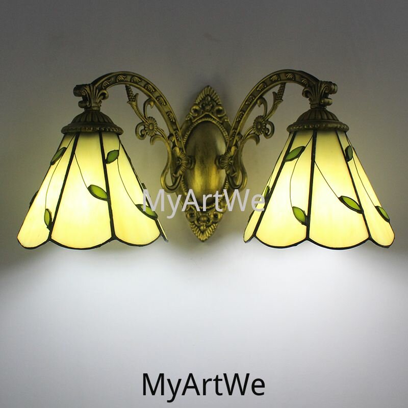 Светильник настенный MyArtWe M180W Двухрожковый настенный светильник Тиффани