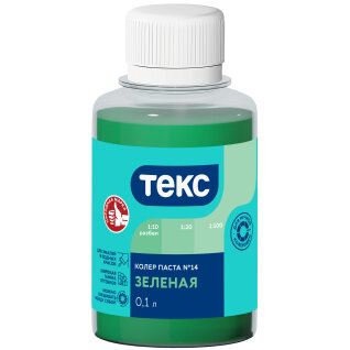 Колер Паста Текс Универсал 100мл Зеленая для Всех Видов Красок.