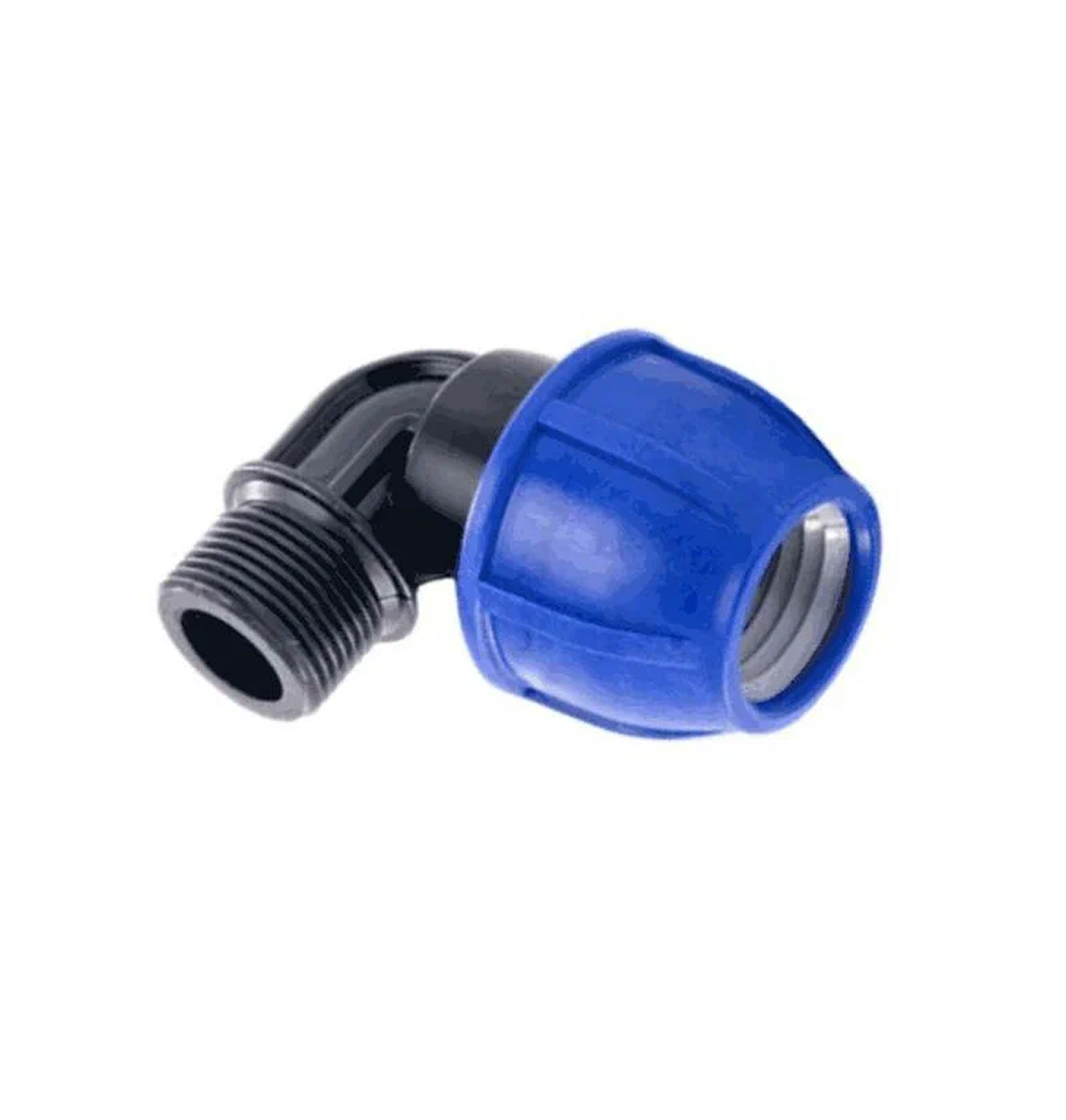 Отвод компрессионный ПЭ Дн 32х1/2"х90гр НР Ру16 RTP (РосТурПласт) 11559