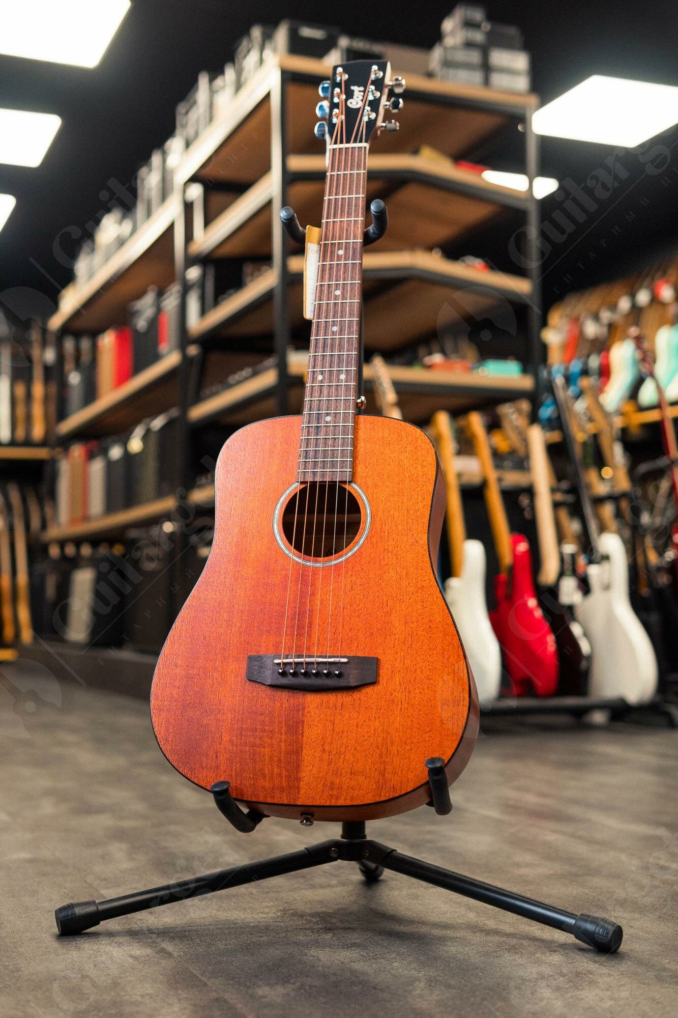 Акустическая гитара Cort 3/4 АD-mini-M-WBAG-OP с чехлом уменьшенная