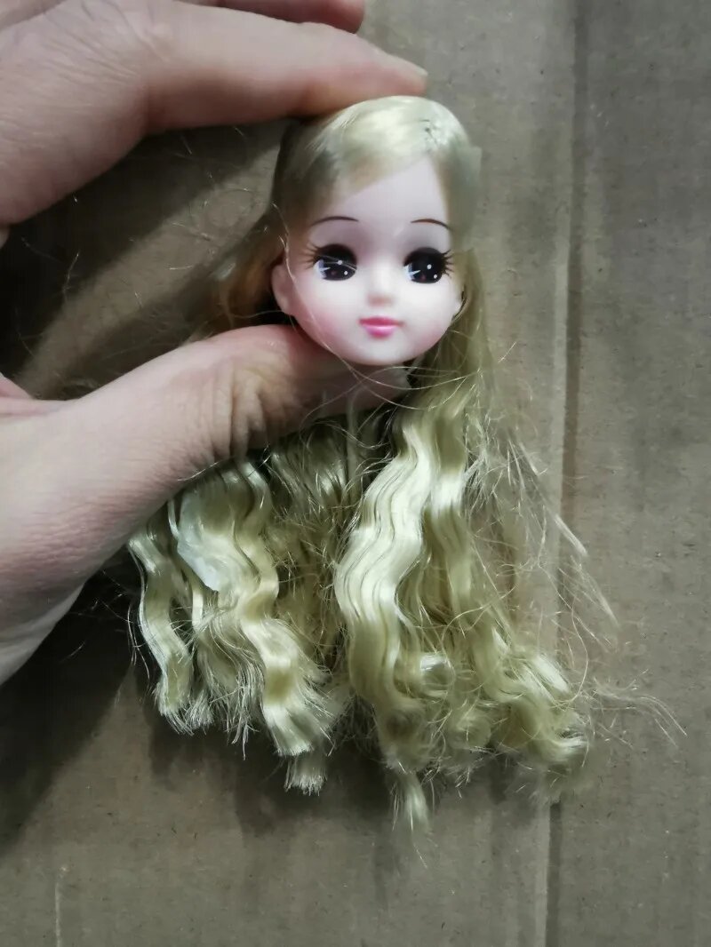 Оригинальные кукольные головы для Ликка Светло-серый