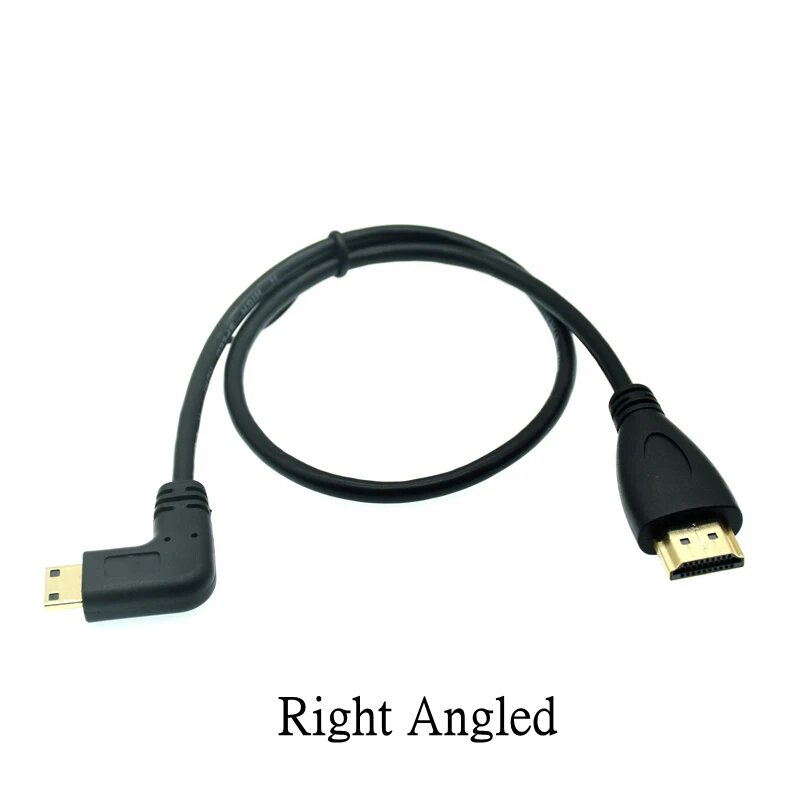 Угловой кабель Mini-HDMI - HD, Right, 0.5 м